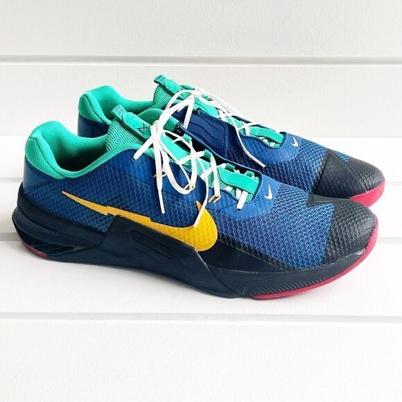 Nike | Shoes | Nike Metcon7 Mens React Hyperlift Lace Locksneakers Blue ...